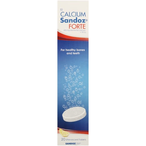 CALCIUM SANDOZ FORTE EFF 20 - PharmacyNet