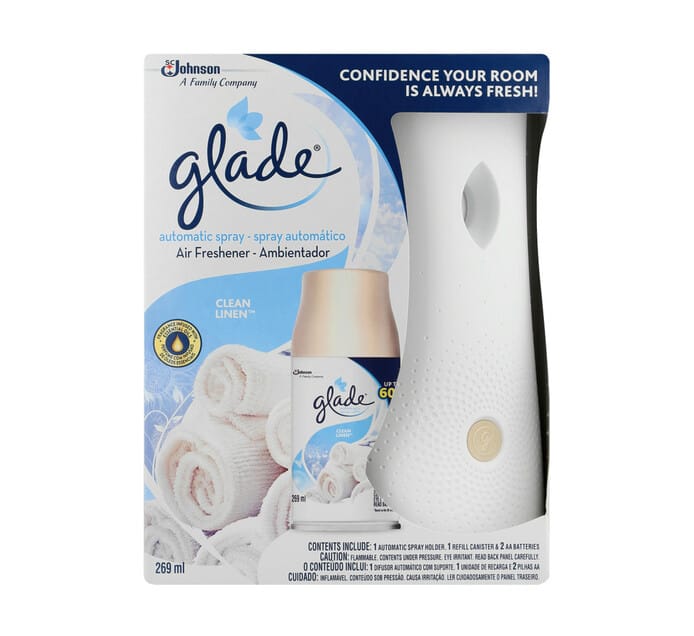 GLADE AUTO AIR FRESHNER CLEAN LINEN HOLD - PharmacyNet