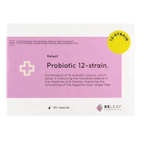 RELEAF PROBIOTIC 12 STRAINS CAPS 30 - PharmacyNet