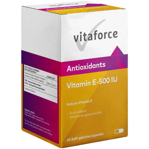 VITAFORCE VITAMIN E 500IU CAPS 60 - PharmacyNet
