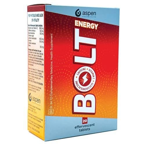 BOLT ENERGY EFF TABS 20 - PharmacyNet