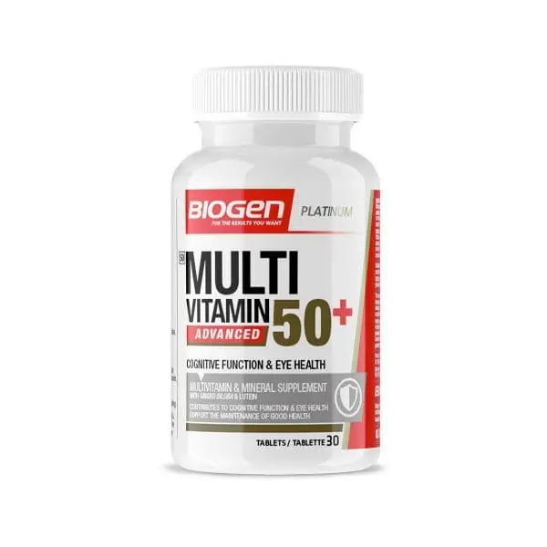 BIOGEN MULTIVITAMIN 50+ ADVANCE TABS 30 - PharmacyNet