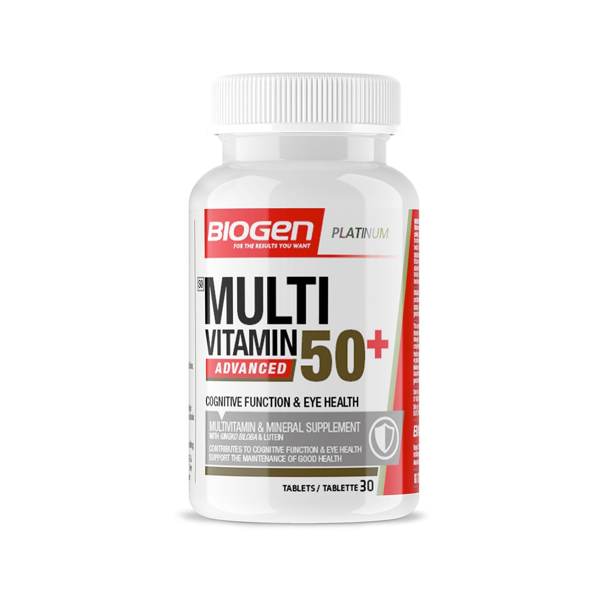 BIOGEN MULTIVITAMIN 50+ ADVANCE TABS 30 - PharmacyNet