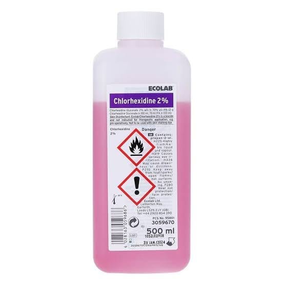 CHLORHEXIDINE 2% IN ALCOHOL 500ML - PharmacyNet