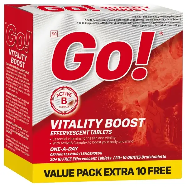 GO VITALITY BOOST EFF TABS 20 VP - PharmacyNet