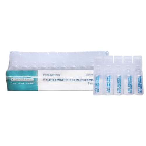 SABAX WATER FOR INJECTION 5ML 100 - PharmacyNet